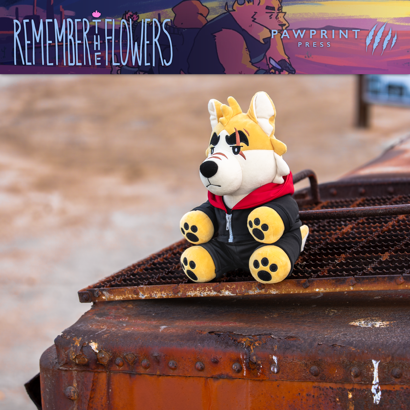 Remember the Flowers: Cooper Plush – Pawprint Press Official Store