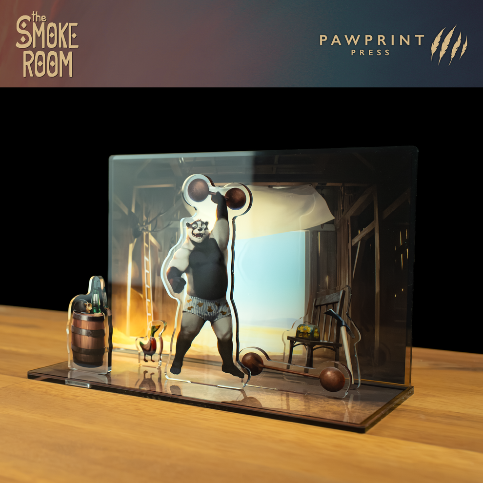The Smoke Room: Nikolai Acrylic Diorama – Pawprint Press Official Store