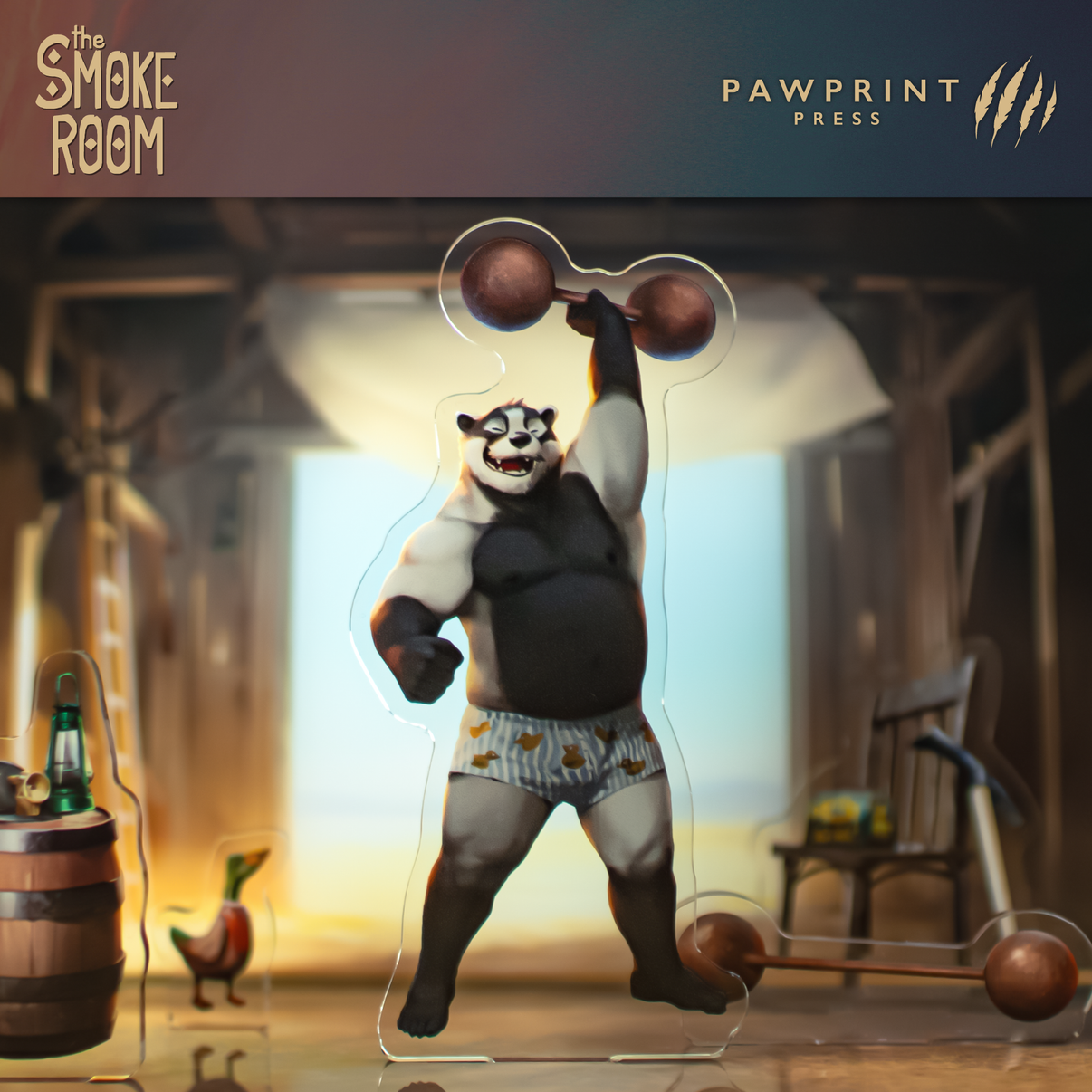 The Smoke Room: Nikolai Acrylic Diorama – Pawprint Press Official Store