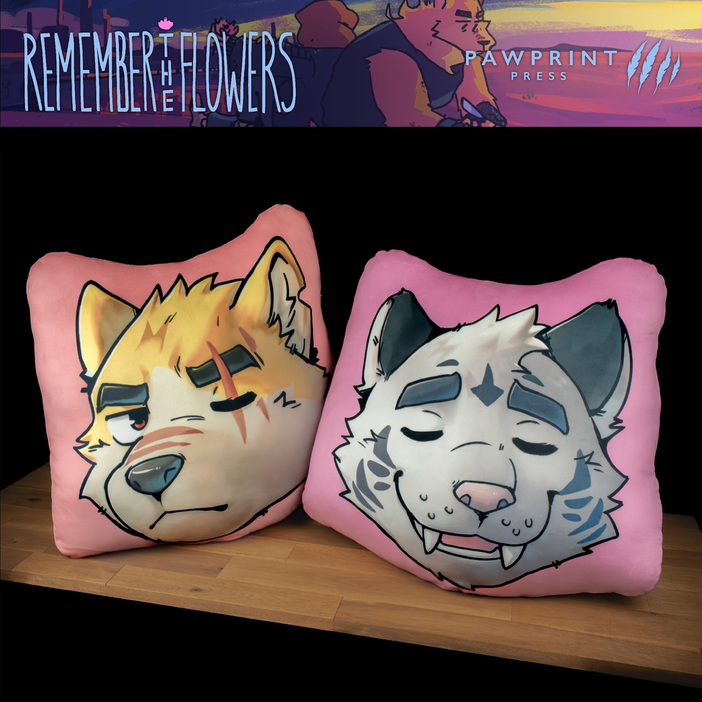 Remember the Flowers: Puff Cushions – Pawprint Press Official Store