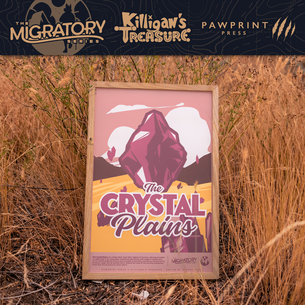 Killigan's Treasure: Crystal Plains Art Print – Pawprint Press Official ...