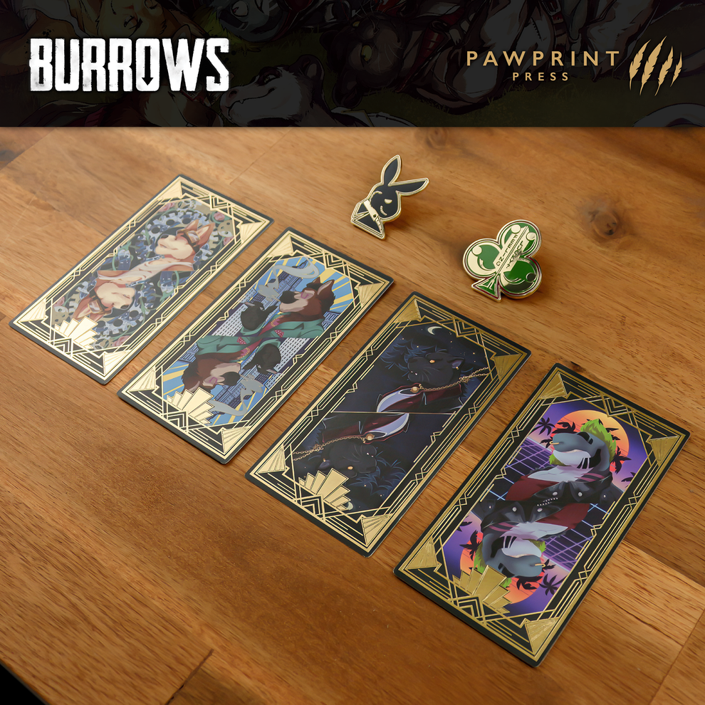 Burrows: Pin & Card Set – Pawprint Press Official Store