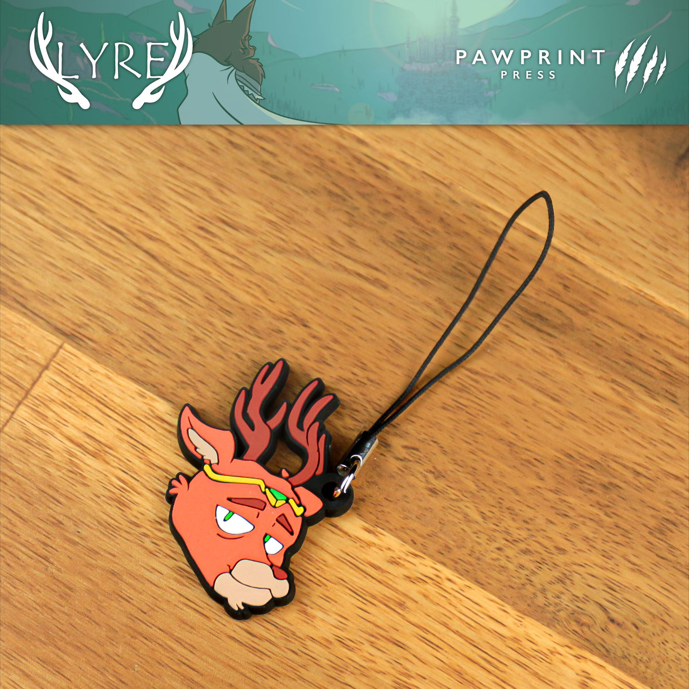 Lyre: Rubber Charm Set – Pawprint Press Official Store