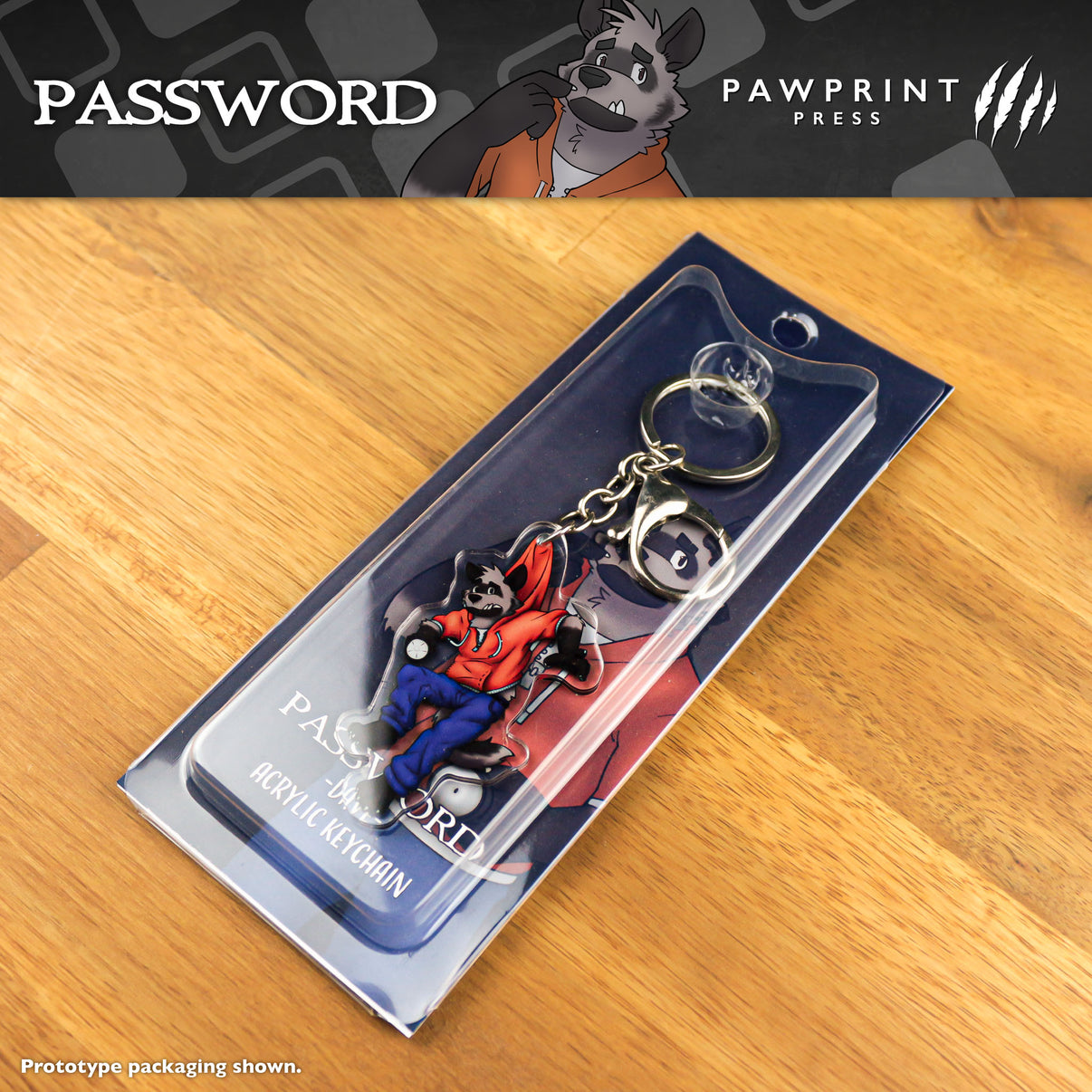 Password: Acrylic Keychain Set – Pawprint Press Official Store
