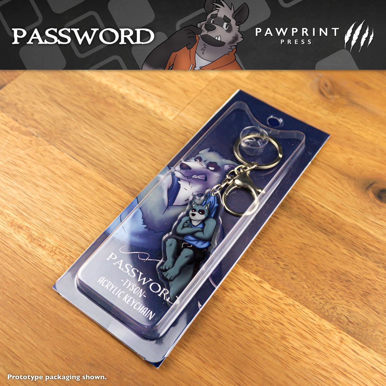 Password: Acrylic Keychain Set – Pawprint Press Official Store