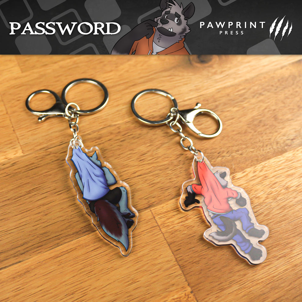 Password: Acrylic Keychain Set – Pawprint Press Official Store