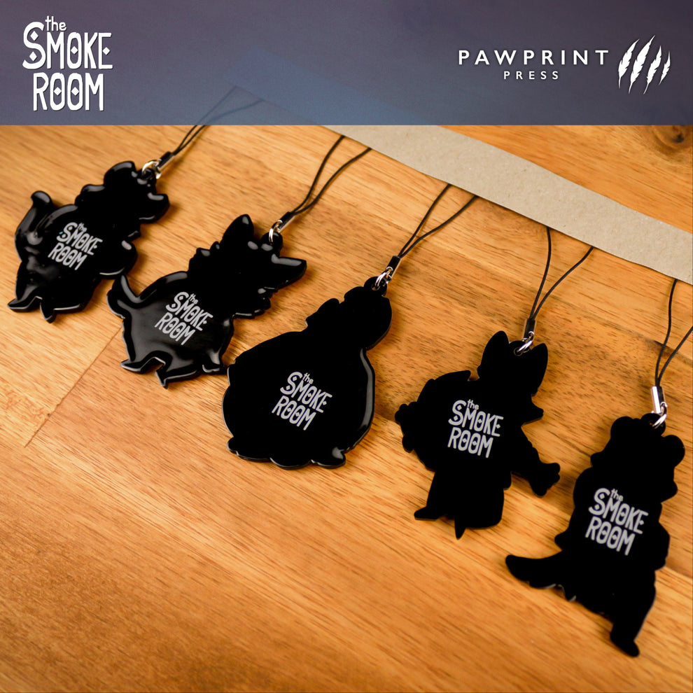 The Smoke Room: Rubber Charm Set – Pawprint Press Official Store