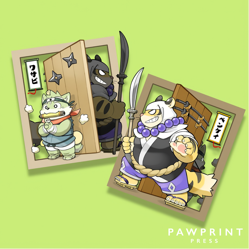 The Spicy Ninja Scrolls: Keychains – Pawprint Press Official Store