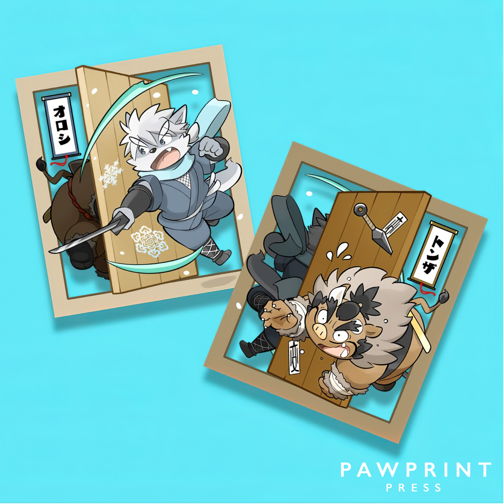 The Spicy Ninja Scrolls: Keychains – Pawprint Press Official Store